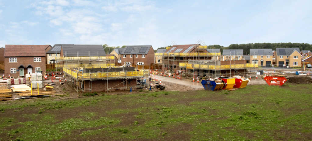 Story Homes | Eaglescliffe | New House Building | Scaffolding
