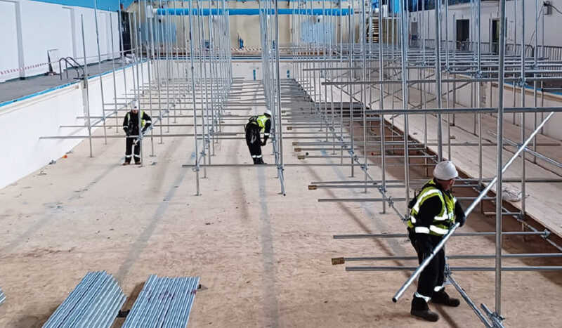 Eston Leisure Centre | Swimming Pool | Middlesbrough | Scaffold